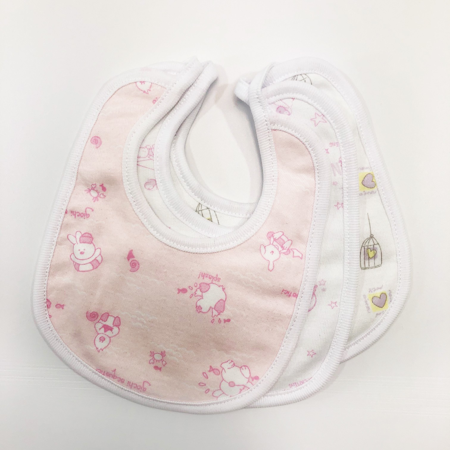 BAVETTA NEONATO NEONATA COTONE ELLEPI