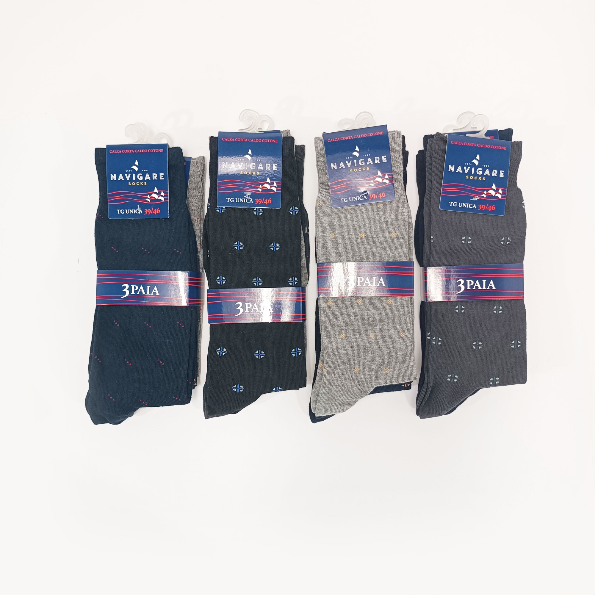 CALZINI CORTI UOMO NVM120C NAVIGARE